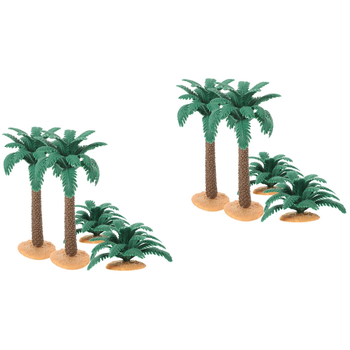 unbranded 8 pcs Mini Palm Tree Scenery Architecture Fake Palm Trees ...