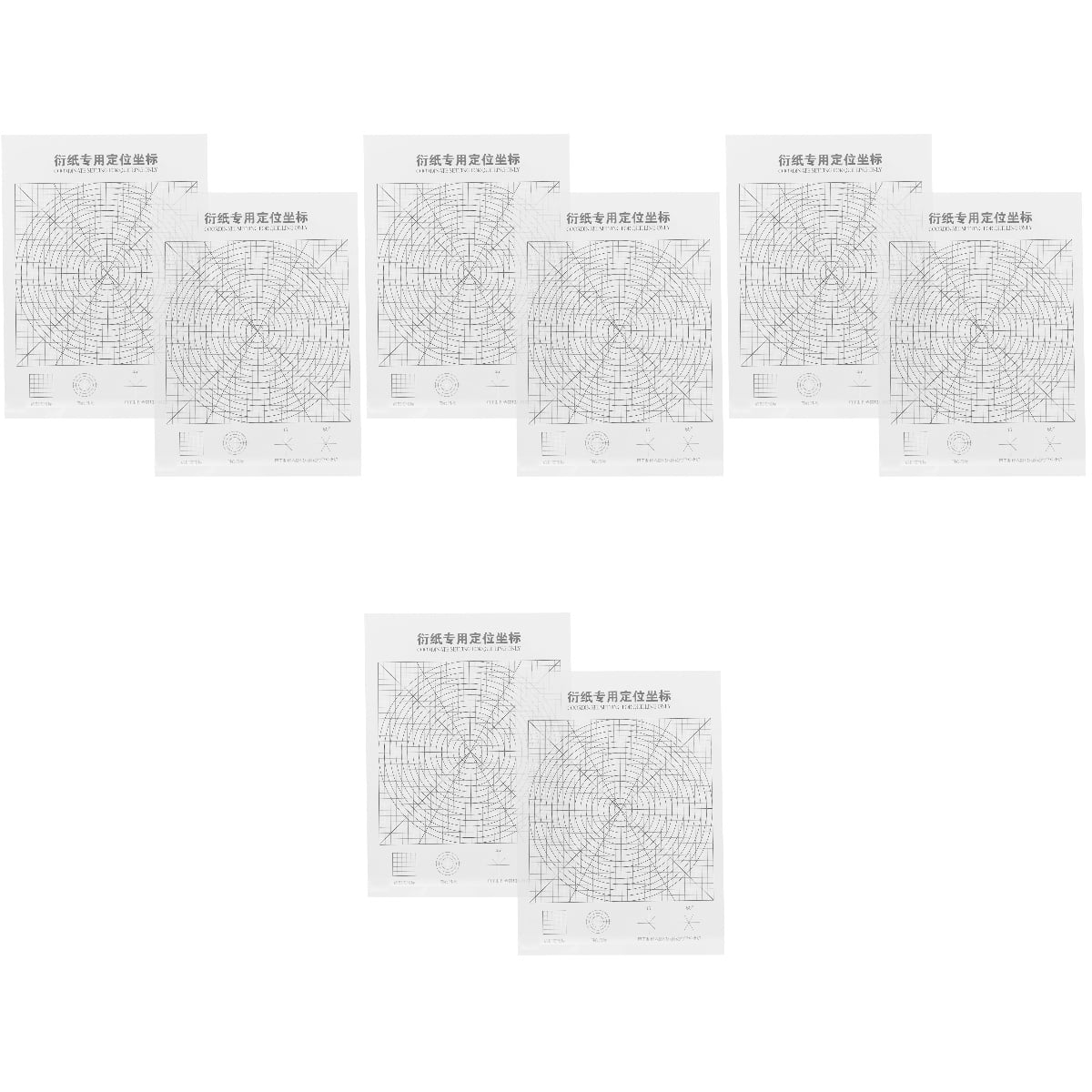 unbranded 8 pcs Paper Quilling Sheet Plastic Paper Quilling Positioning ...