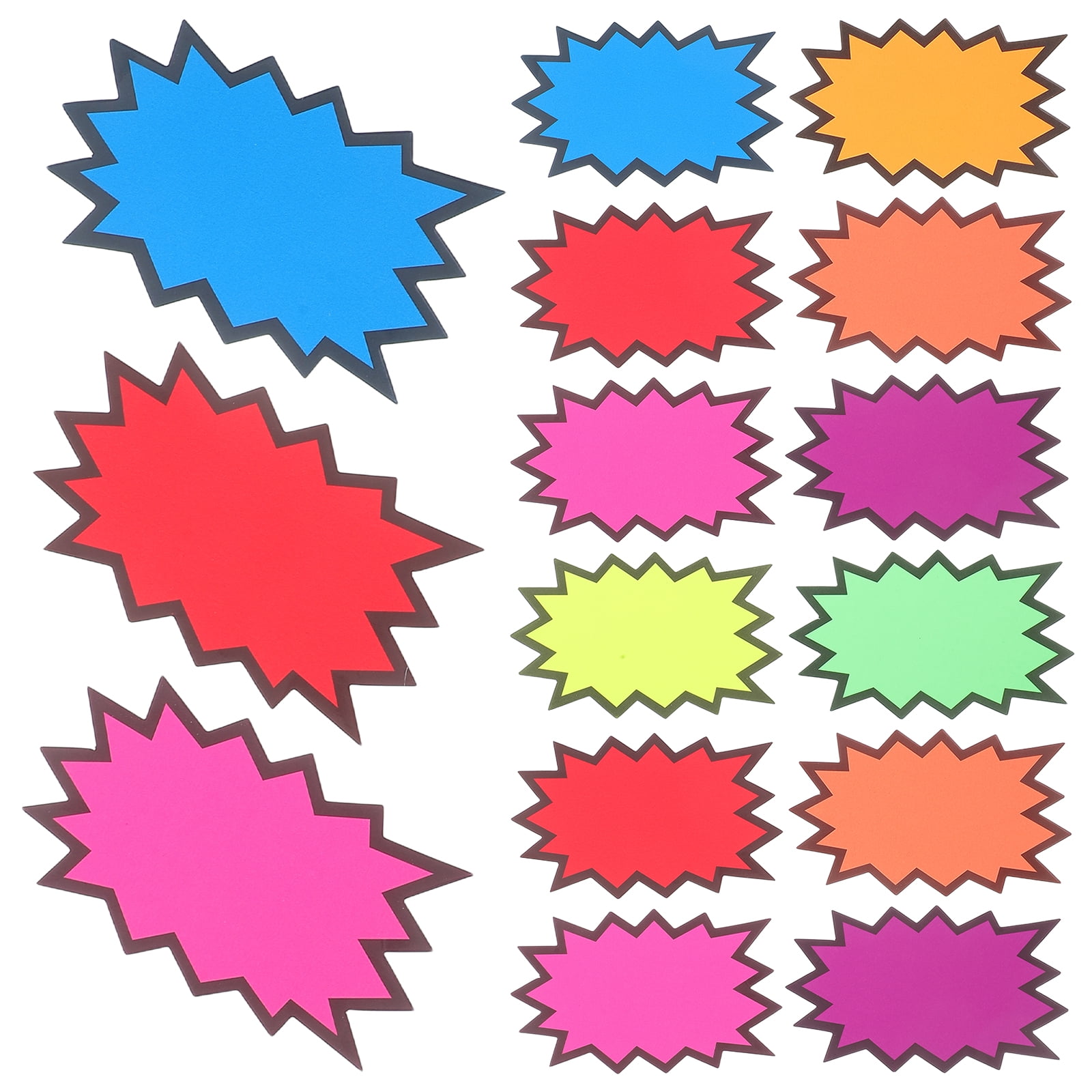 unbranded 80 Pcs Burst Signs Vision Board Supplies Neon Yard Garages ...