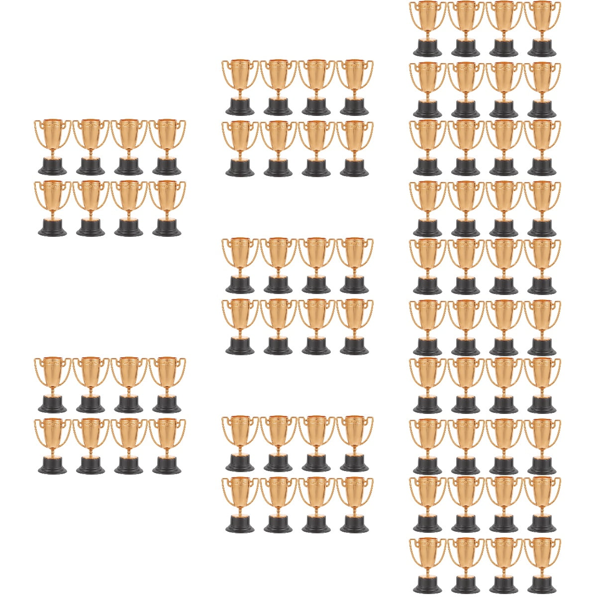 unbranded 80 Pcs Kids Race Game Trophies Mini Trophy Model Trophy ...