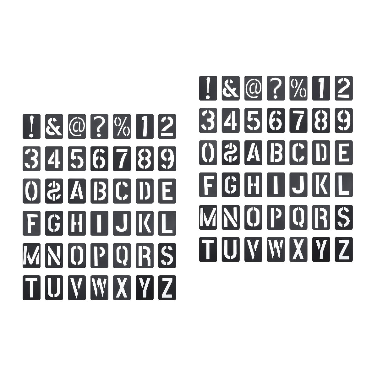 unbranded 84 pcs Letter Number Stencils Alphabet Templates Graffiti ...