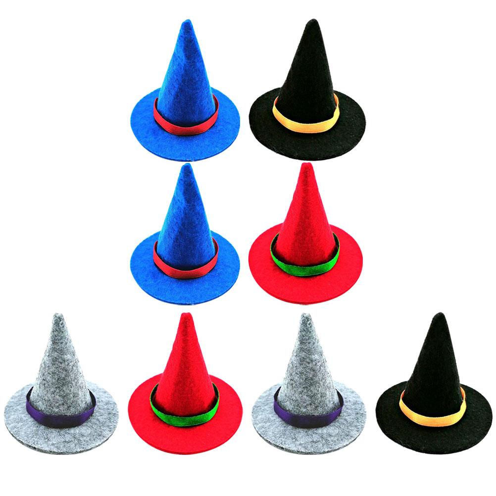 unbranded 8Pcs Miniature Design Witch Hats in Multiple Colors for and ...