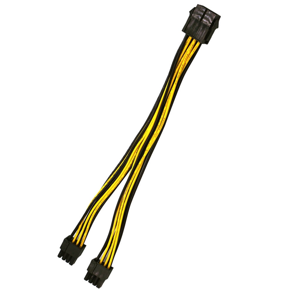 unbranded 8Pin Female to 2 Port Dual 8pin 6P+2P Male GPU Graphics Video ...