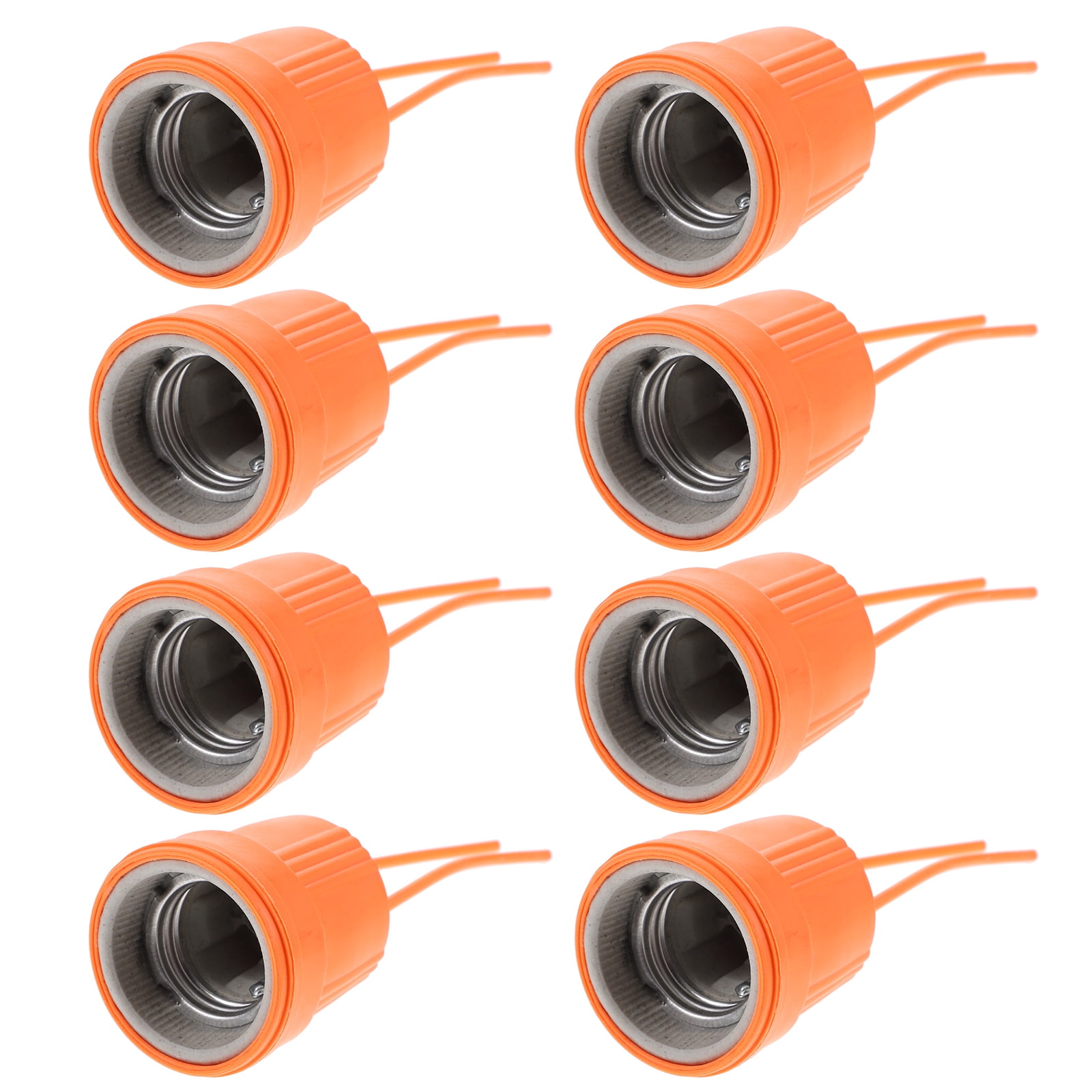unbranded 8pcs Light Sockets Screw Base Lamp Holder Replacement Light ...