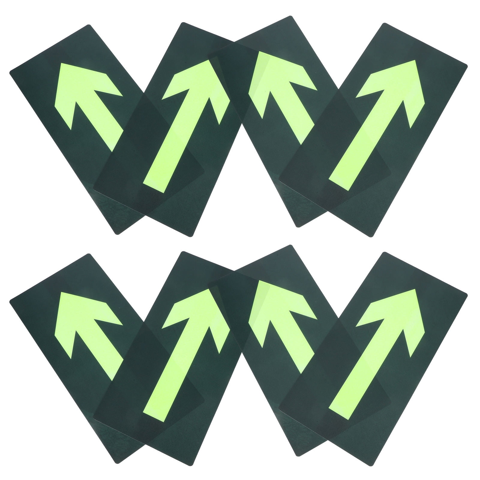 OULII PVC Night Light Emergency Arrow Signs 8 Pieces Waterproof Fire ...