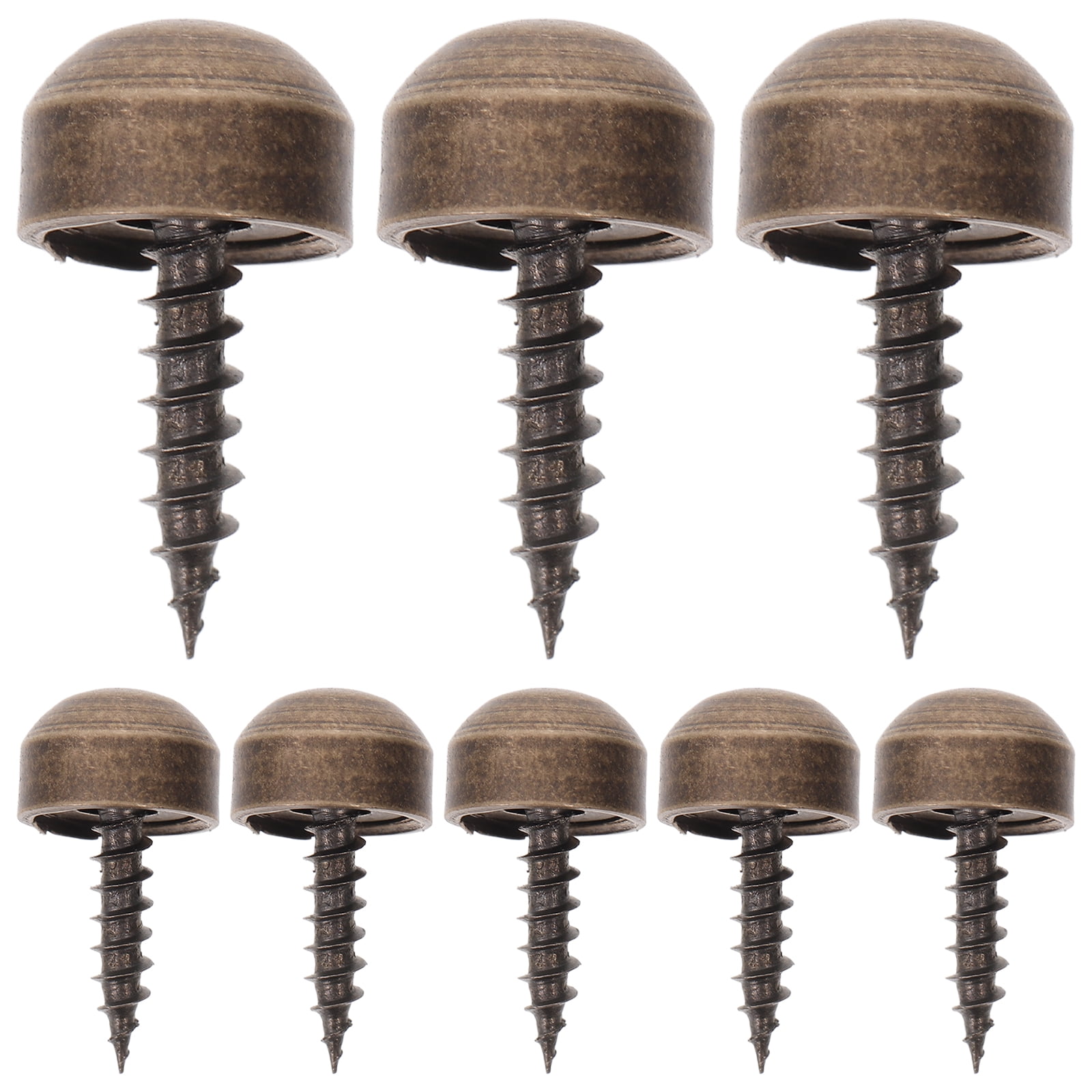unbranded 8pcs Mirror Mounting Clips Brass Decorative Screws Glass ...