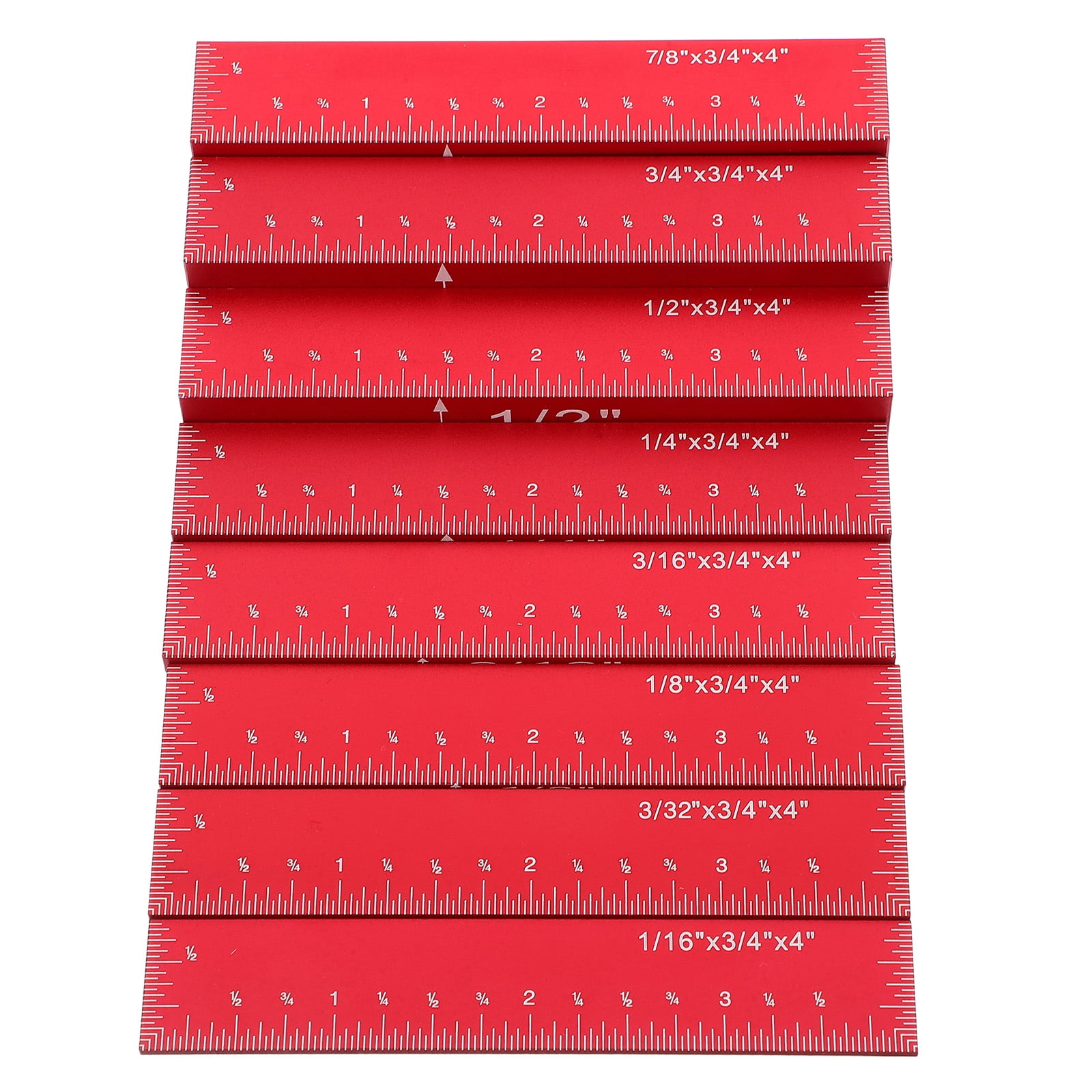 unbranded 8pcs Woodworking Setup Blocks with Adjustable Height Gauge ...