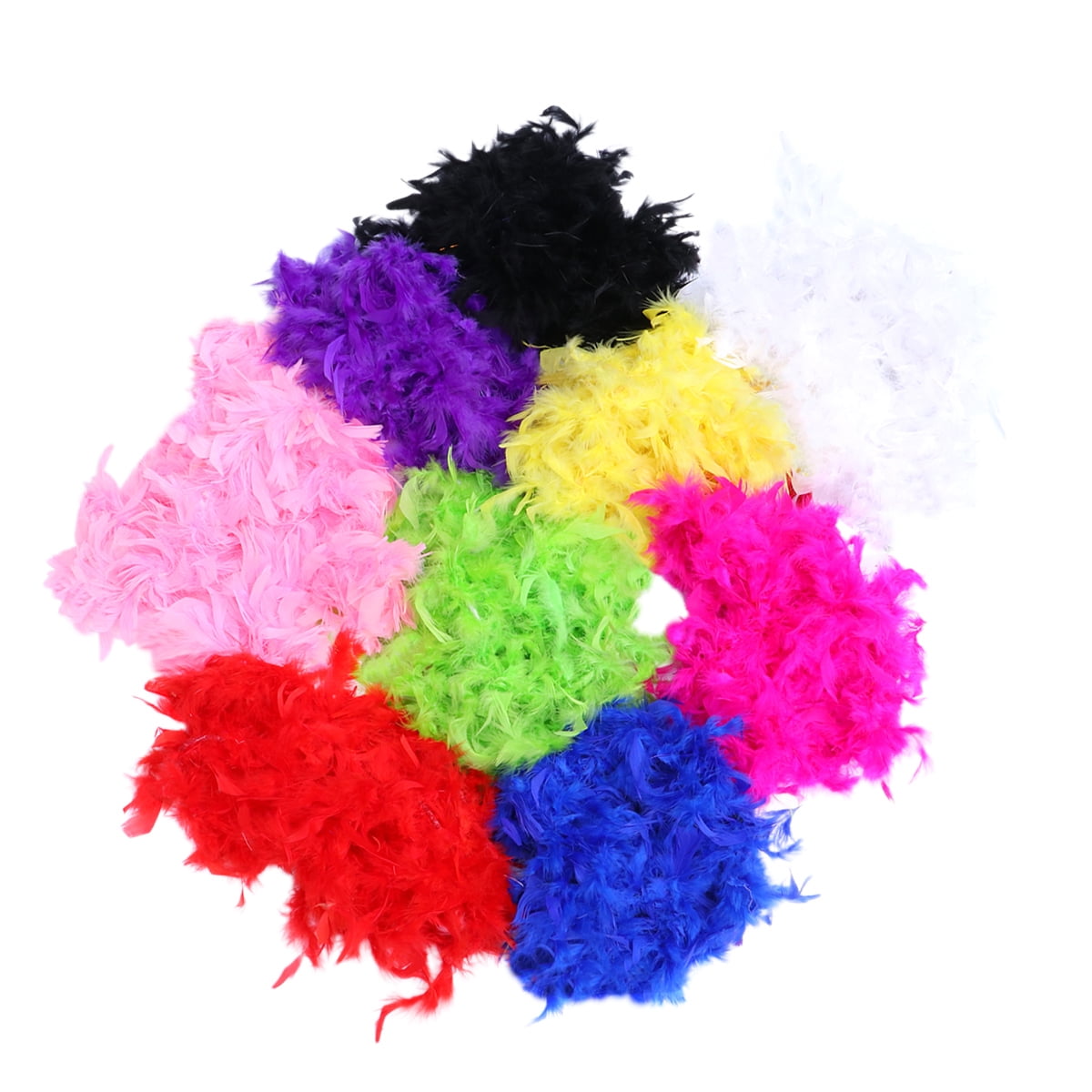 unbranded 9 PCs 40g Colorful Boas DIY Material Fringe Trim for Crafts ...