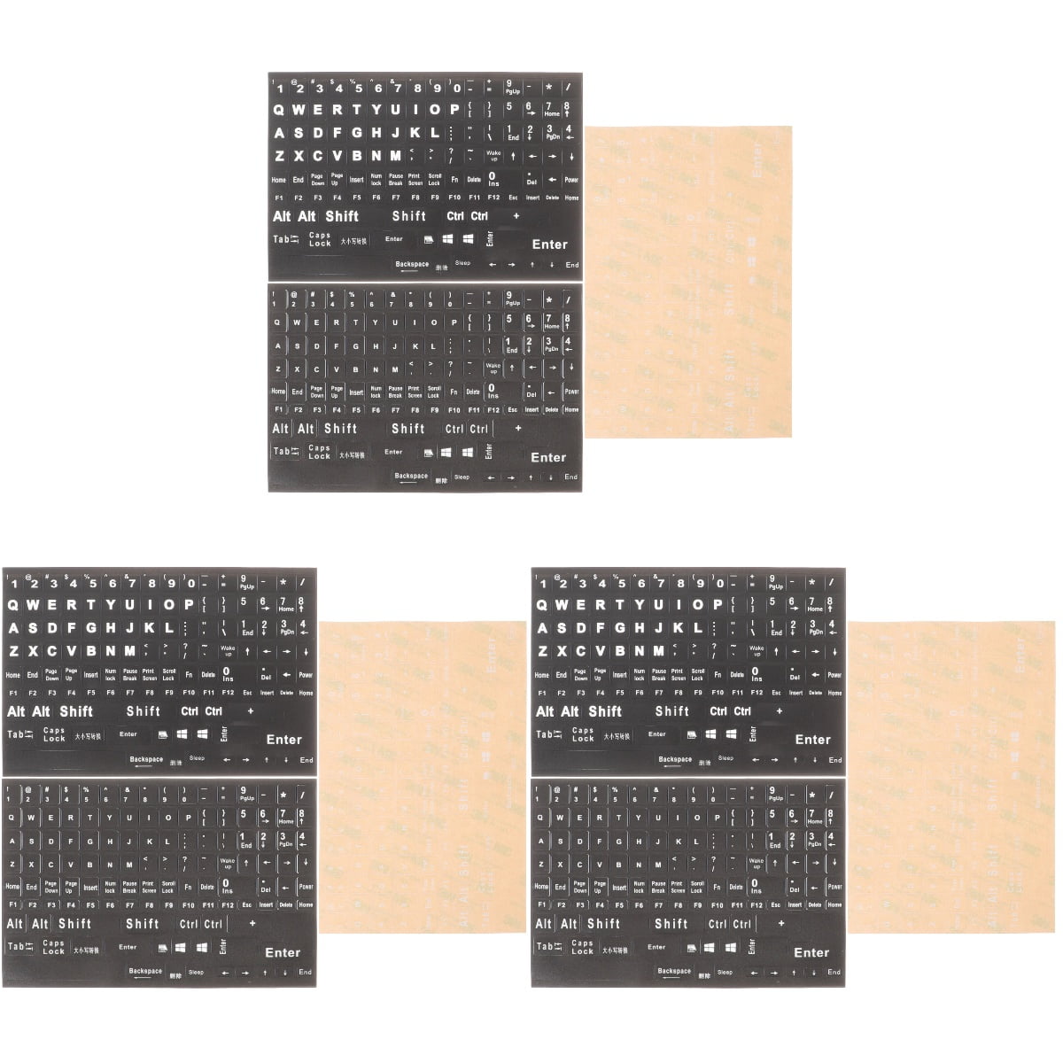 unbranded 9 Sheets Keyboard Sticker English Keyboard Letter Sticker ...