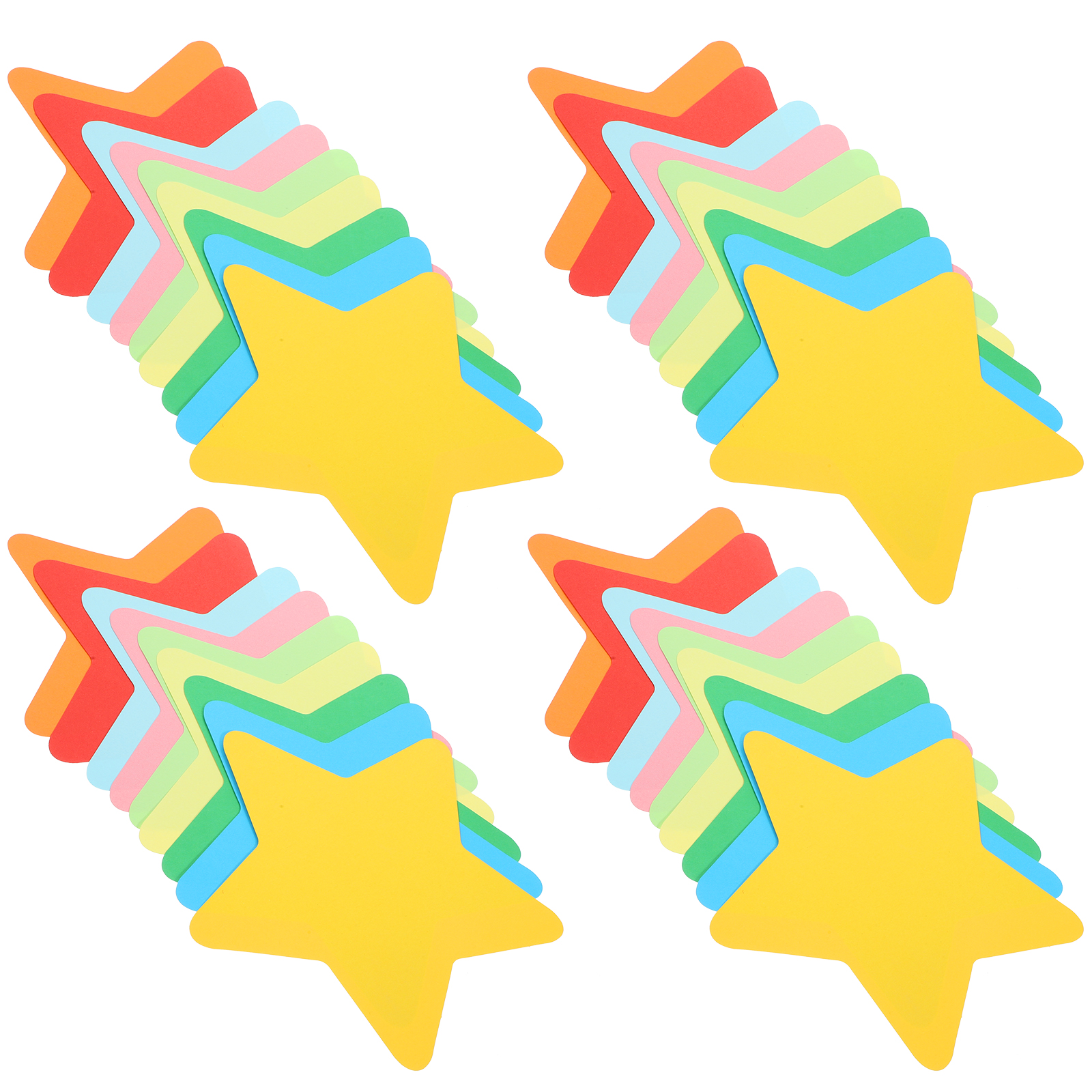 unbranded 90 Sheets Kids Craft Paper Cut Outs Extra Large Stars Sticker ...
