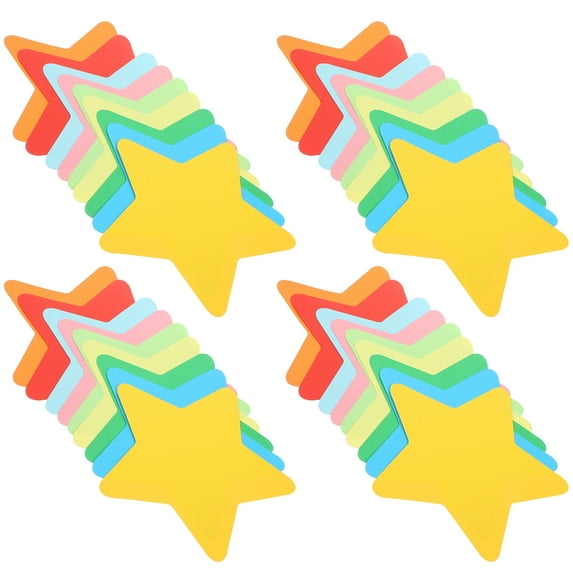 unbranded 90 Sheets Kids Craft Paper Cut Outs Extra Large Stars Sticker ...