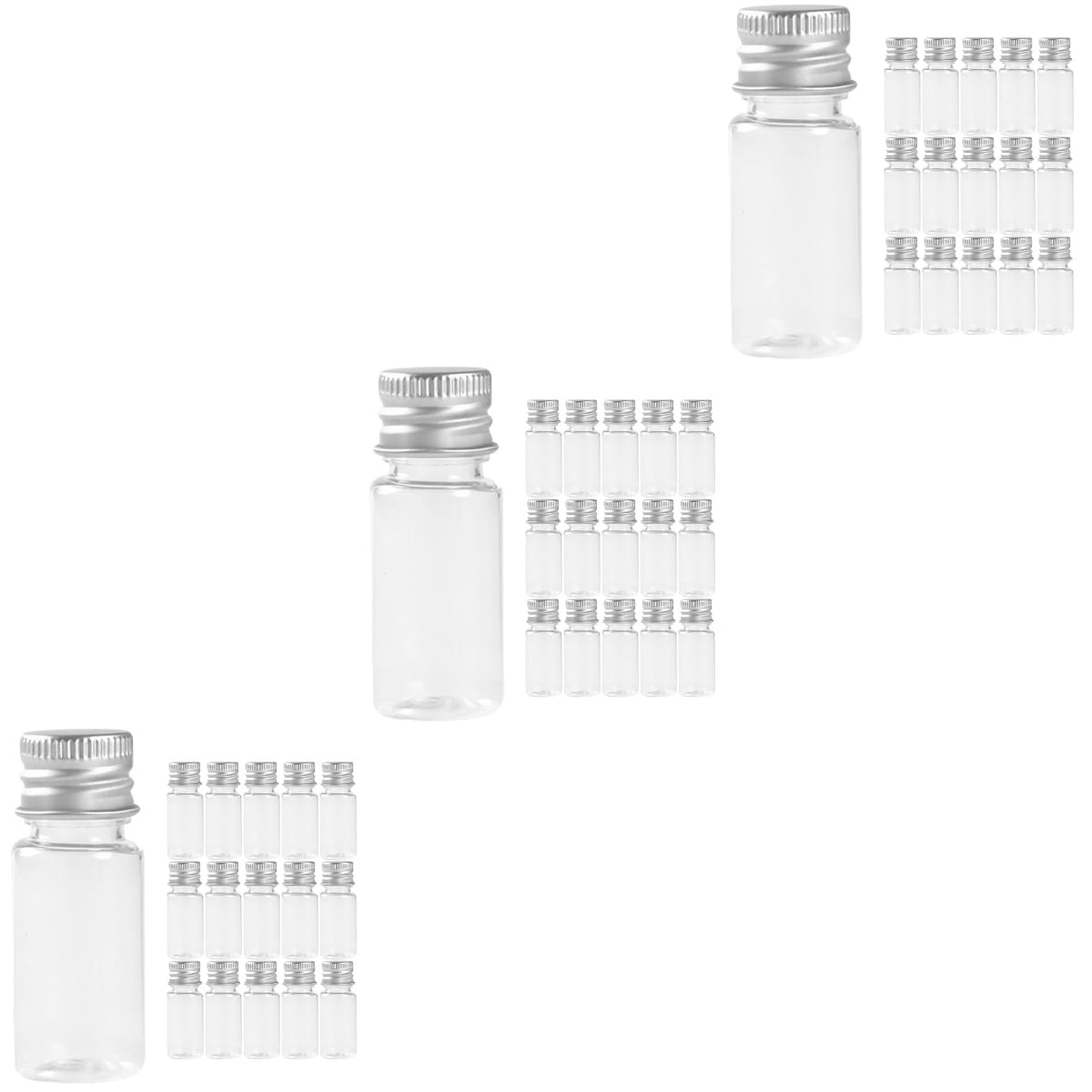 90 pcs Clear Plastic Tubes with Leak-proof Lids Plastic Storage Tubes ...