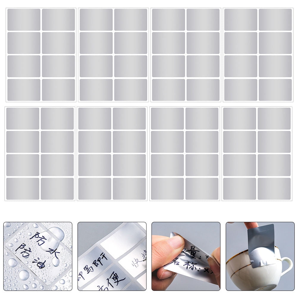 unbranded 96 Pieces Waterproof Label for Glass Jars Inventory Marking ...