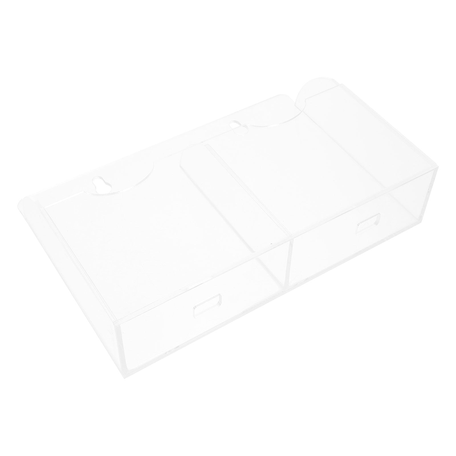 Moluckfu Wall Mount Remote Holder Sundries Wall Holder Transparent 1Set ...