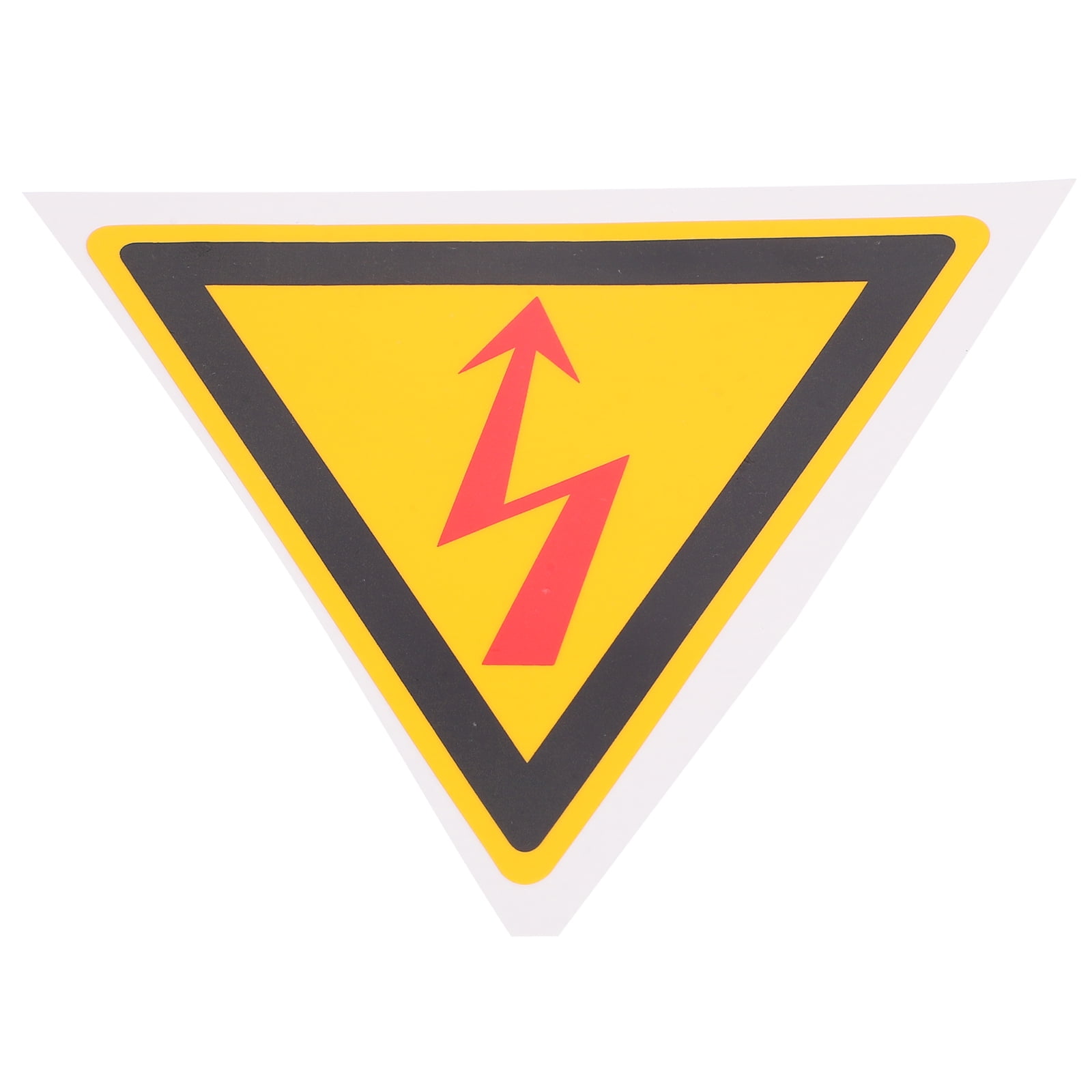 unbranded Adhesive Warning Sign Caution Triangle Electrical Shocks Sign ...
