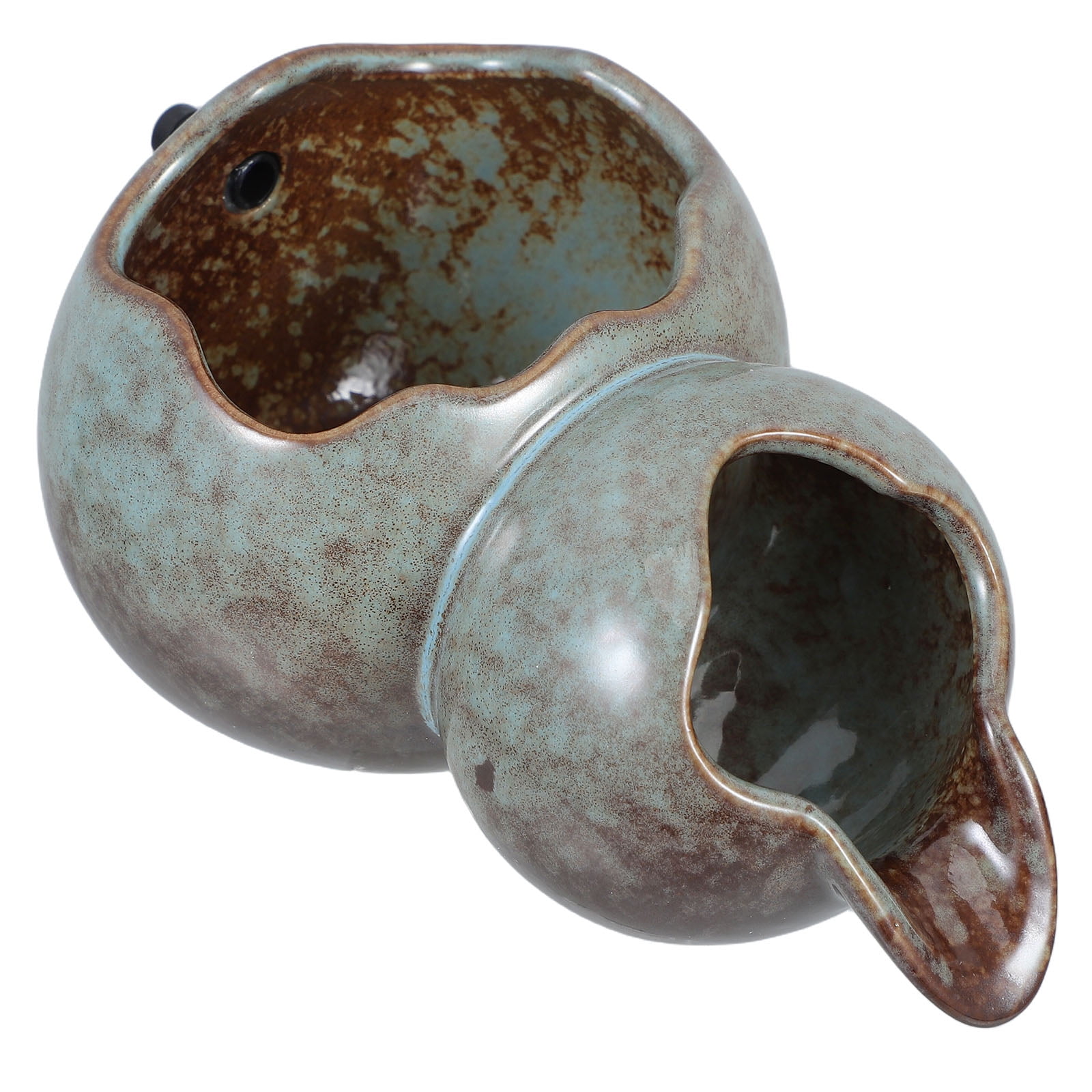 WHAMVOX Elegant Ceramic Fountain Spitter for Small DIY Indoor Waterfall ...