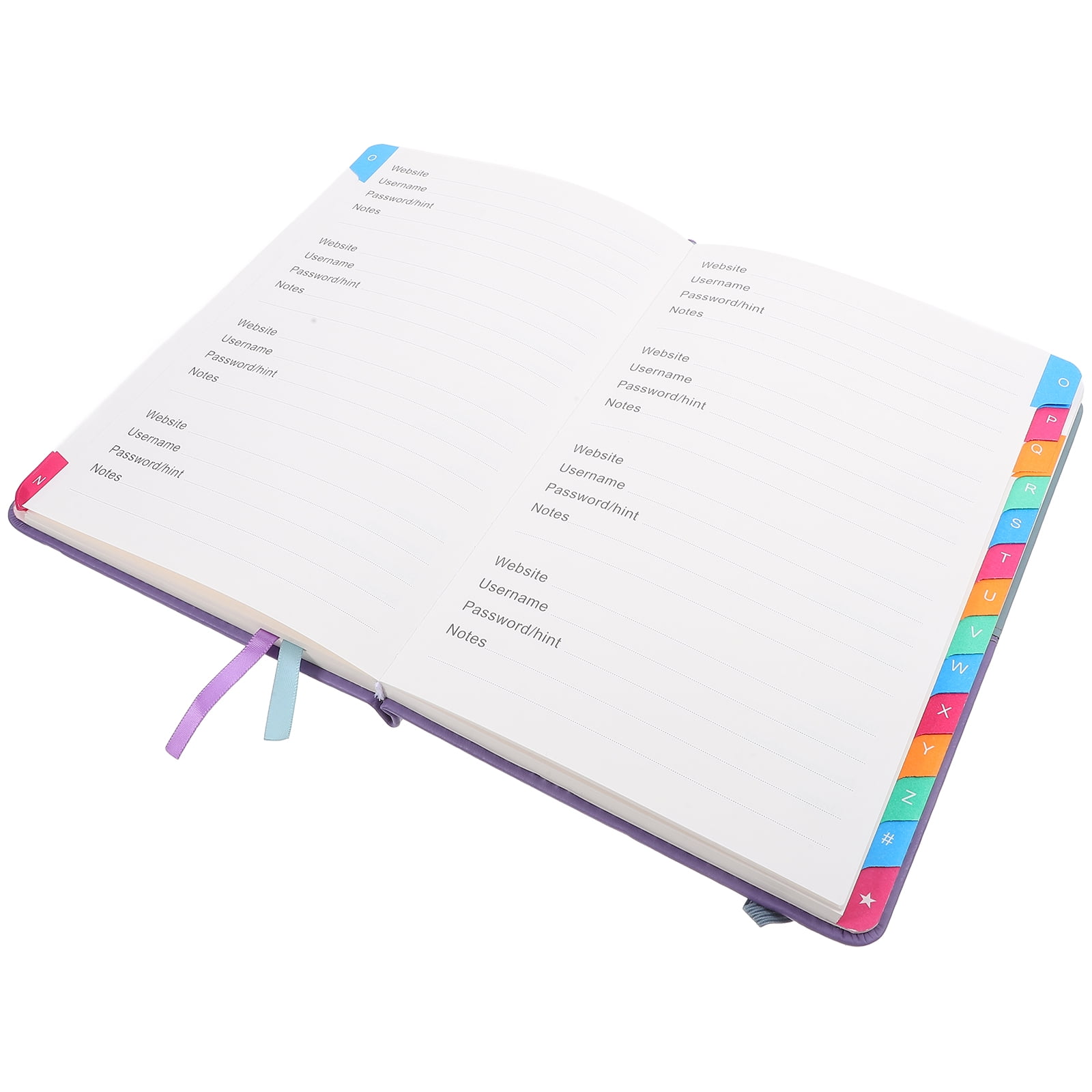 unbranded Alphabetical Code Book Phone with Tabs Number Organizer ...