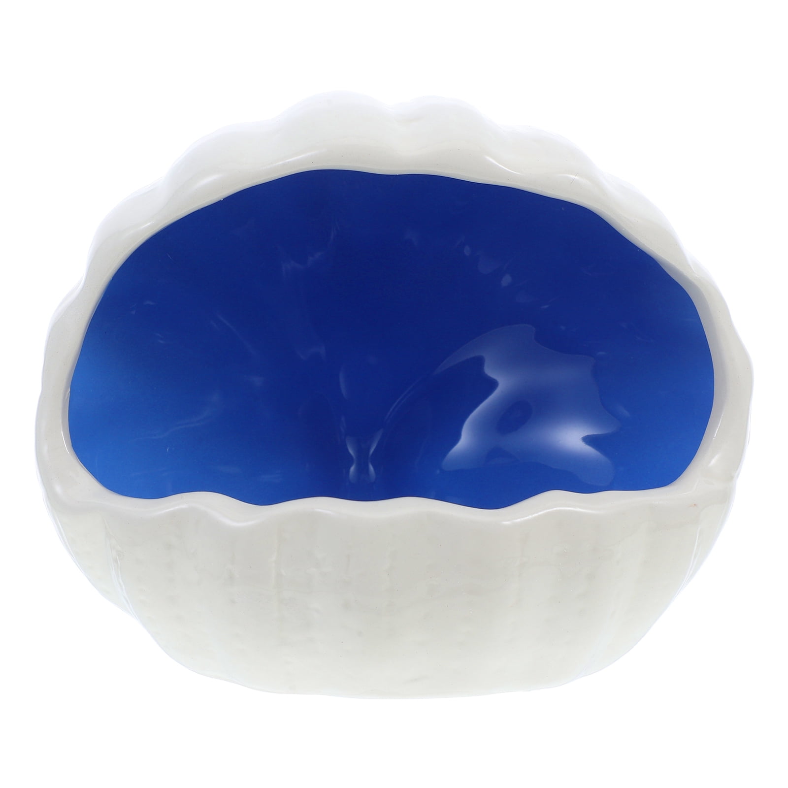 LITINKIMI Fish Playing Spot Shell Shape Fish Hideout Ceramic Blue 1Set ...