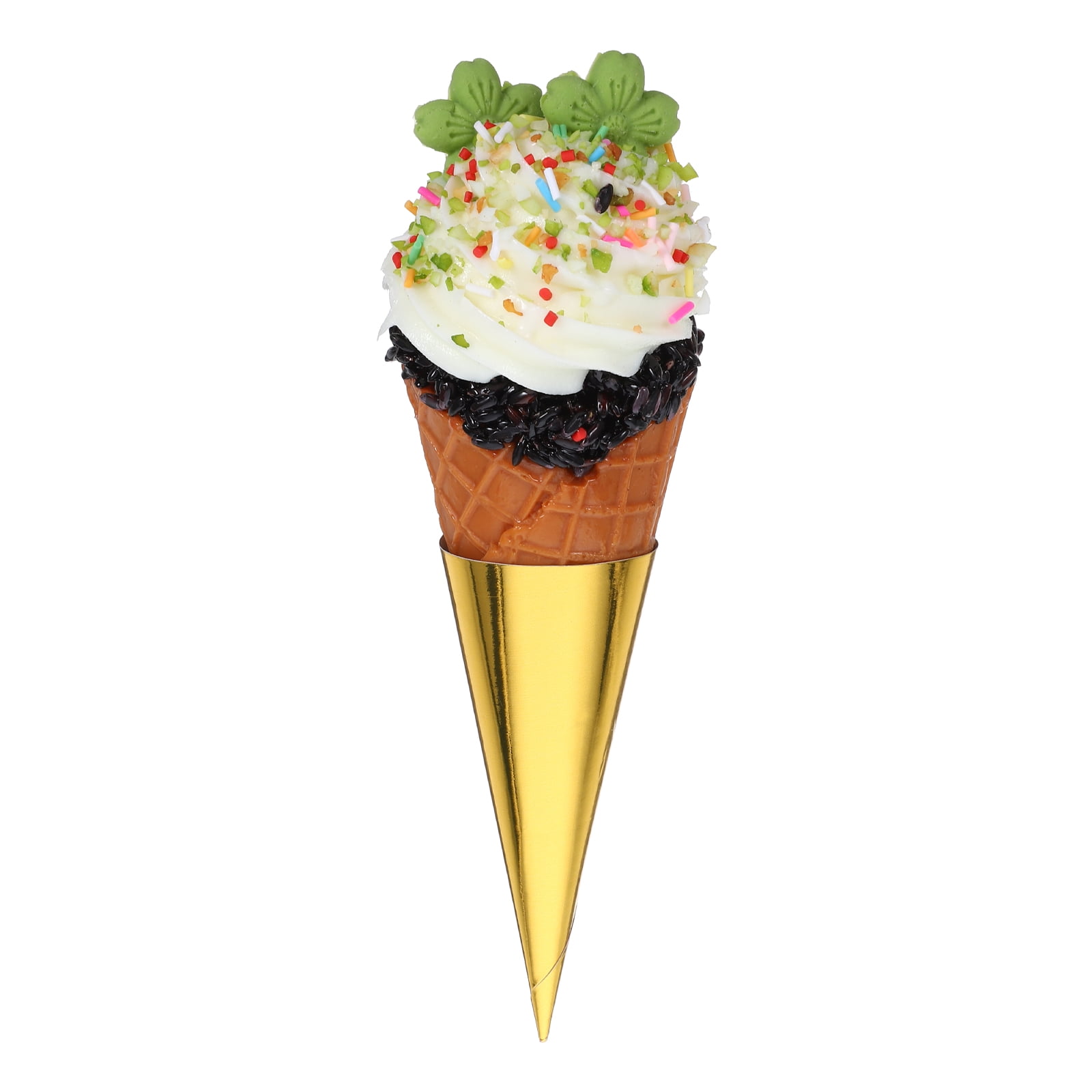 unbranded Artificial Ice Cream Cone Fake Ice Cream Model PVC Ice Cream ...