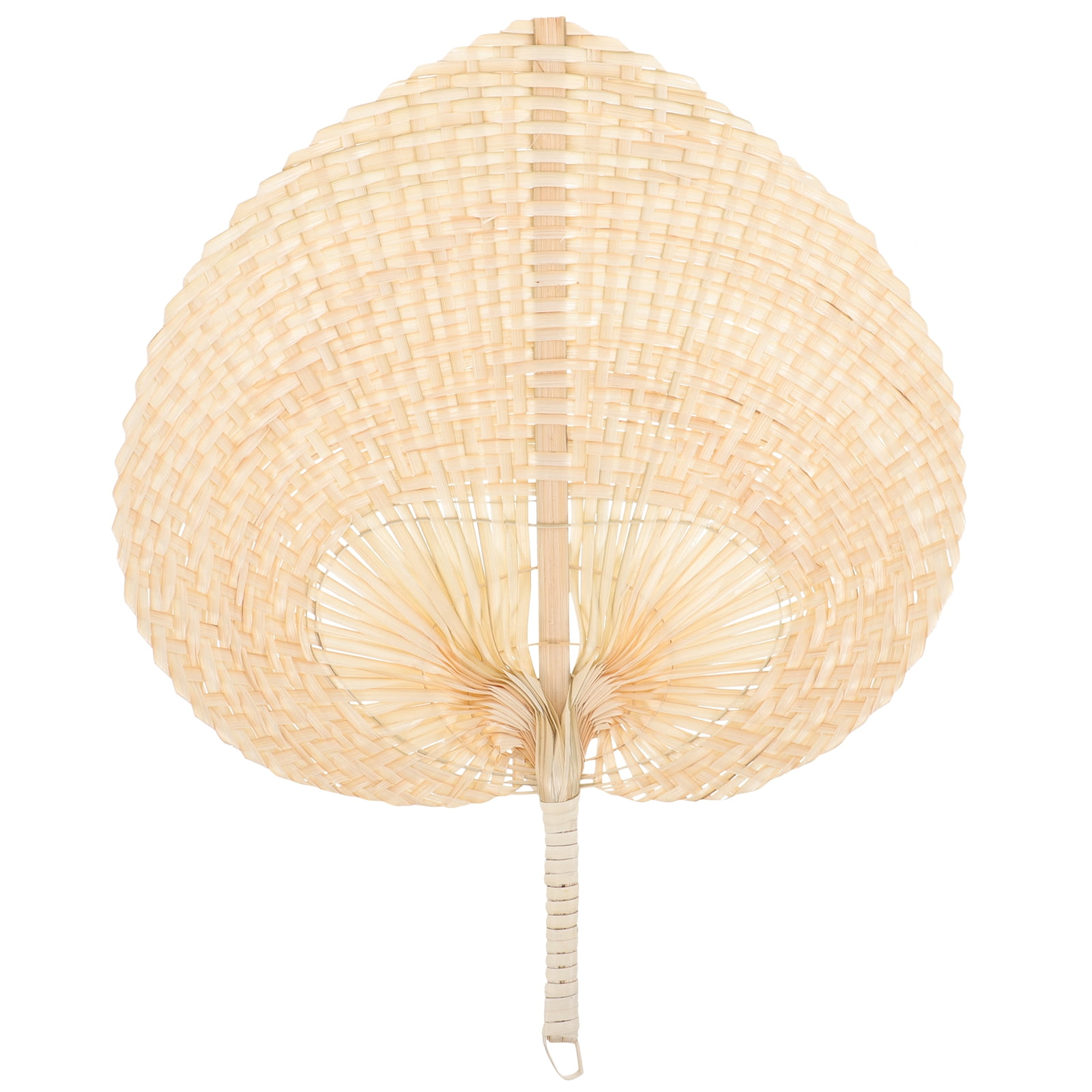 unbranded Cattail Fan Barbecue Fan Handmade Fan Bride Child 39.5x30cm ...