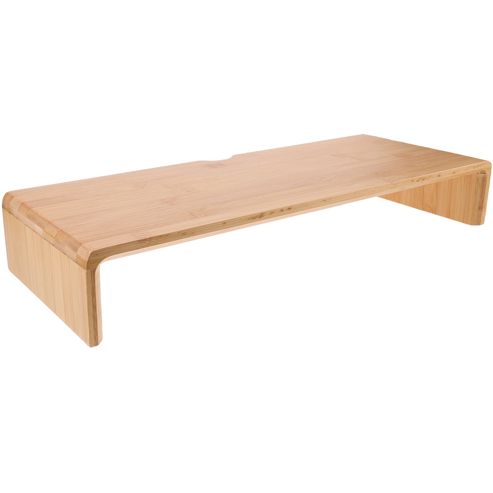 unbranded Bamboo Storage Rack for Computer Monitors Placed Office Desks ...