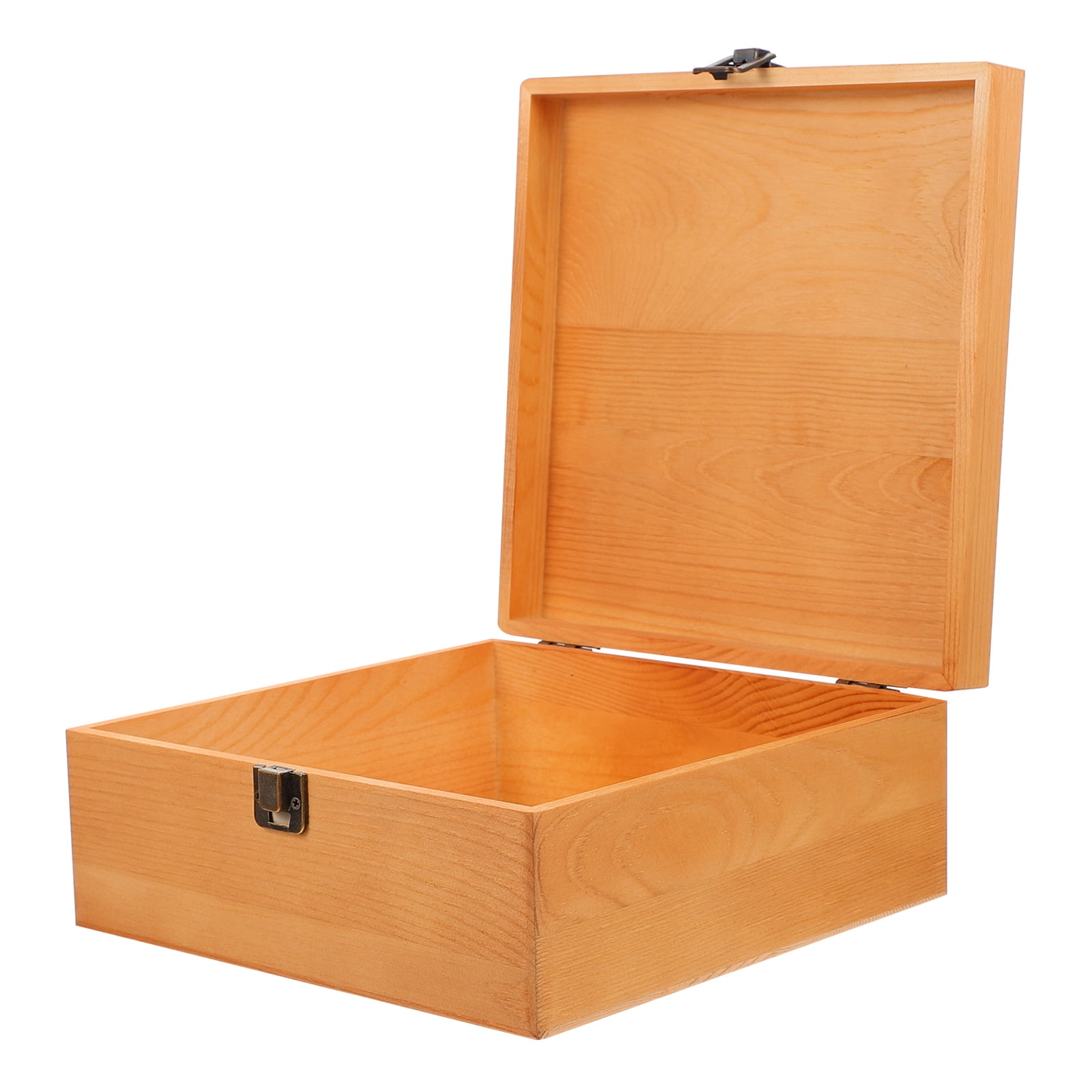 unbranded Basket Solid Wood Storage Box Tea Storage Box 22.5X22.5X10CM ...