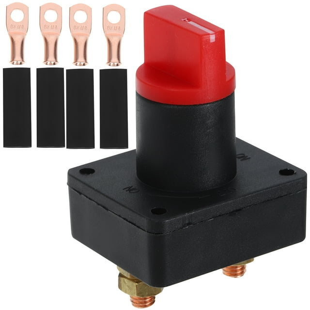 HOMEMAXS Battery Disconnect Switch for Car Use 300A Black Plastic and ...