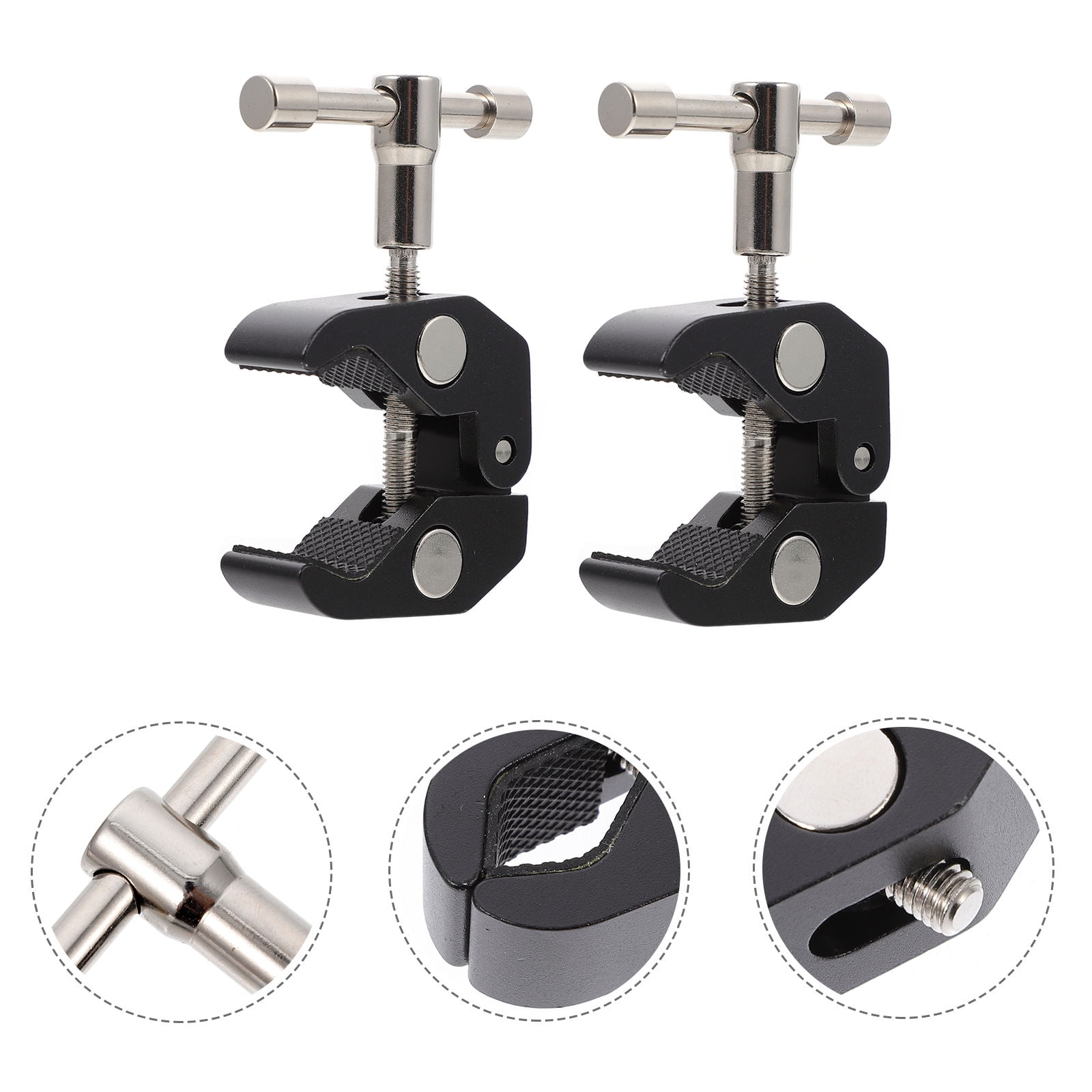 unbranded Black AllMetal Super Clamp for Photography with 1cm to 5.5cm ...