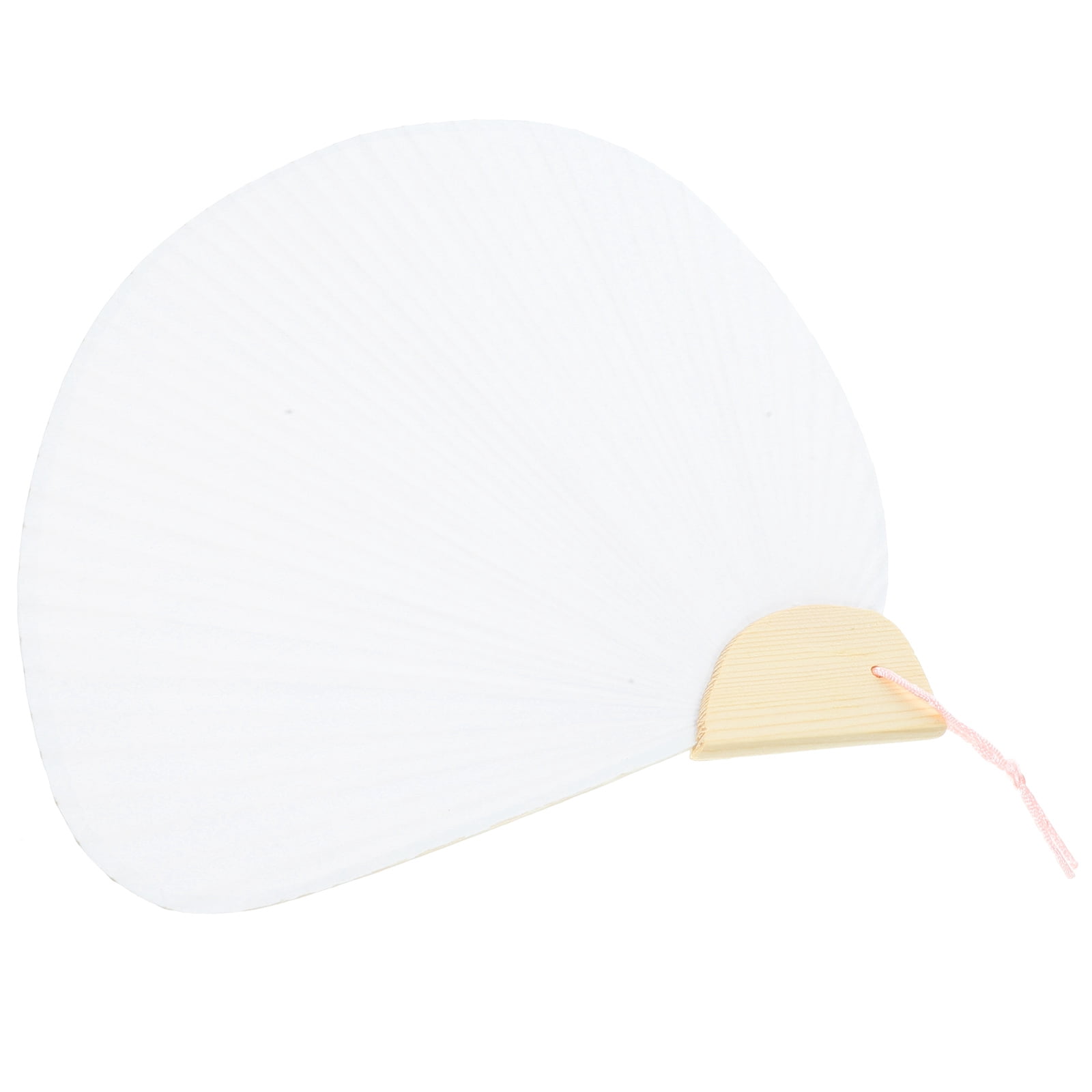 DIY Blank Painting Fans for Decor White Paper and Wooden Hand Fans for ...