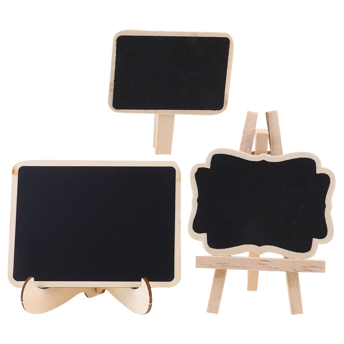 unbranded Board Signs Small Display Square Herringbone Rack Blackboard ...