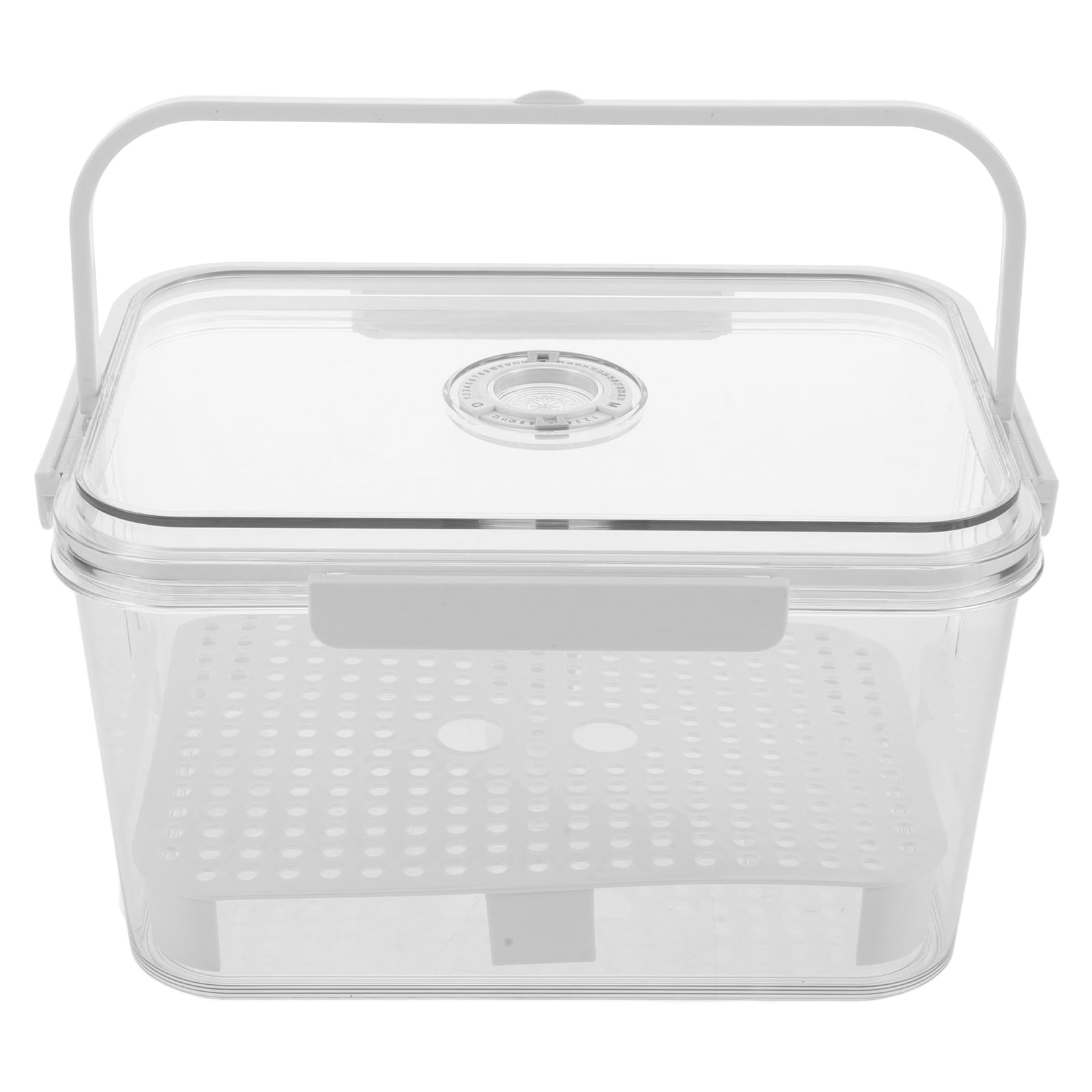 unbranded Bread Box with Handles and Time Recording Bread Storage ...