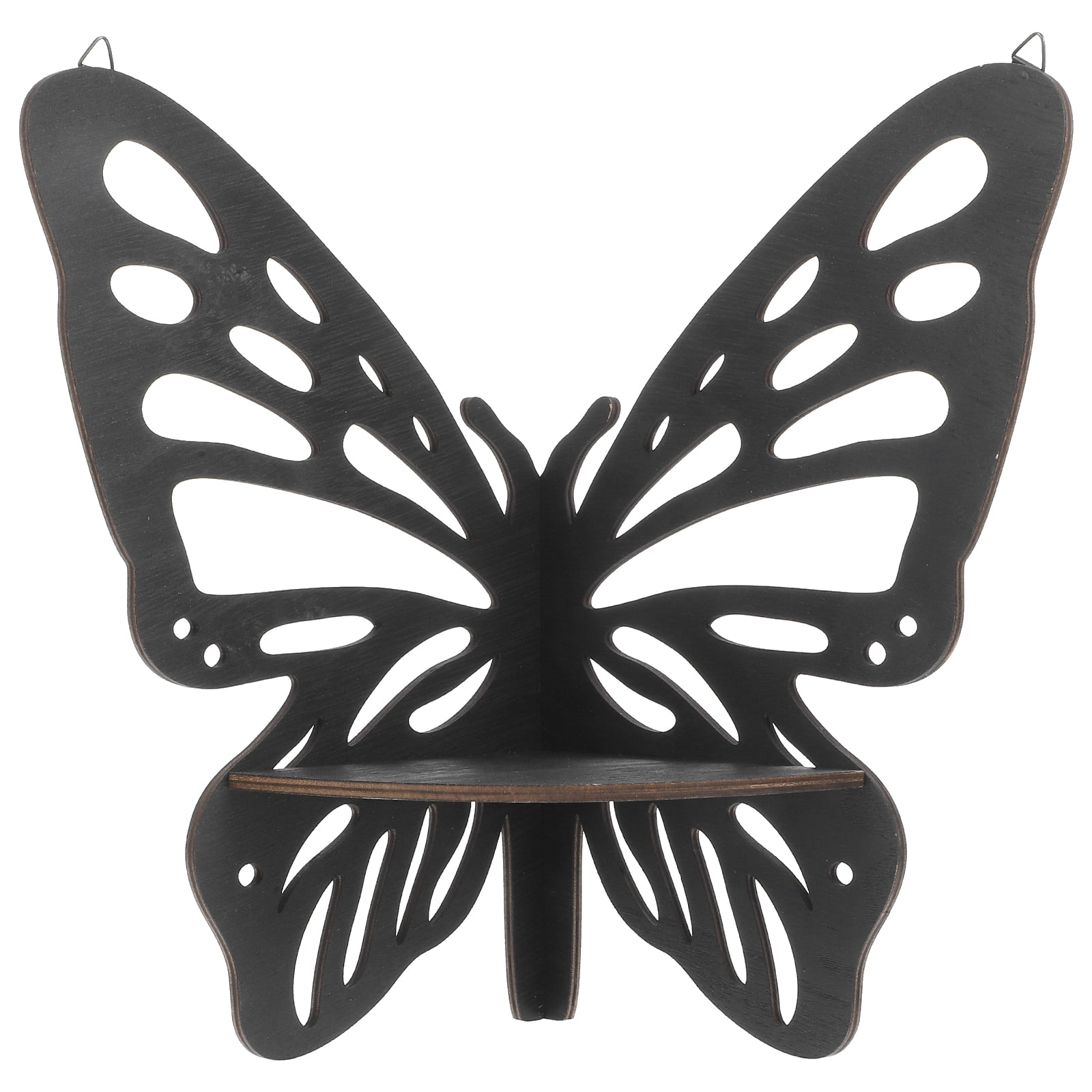 unbranded Butterfly Corner Shelf Wall Corner Shelf Wooden Floating ...
