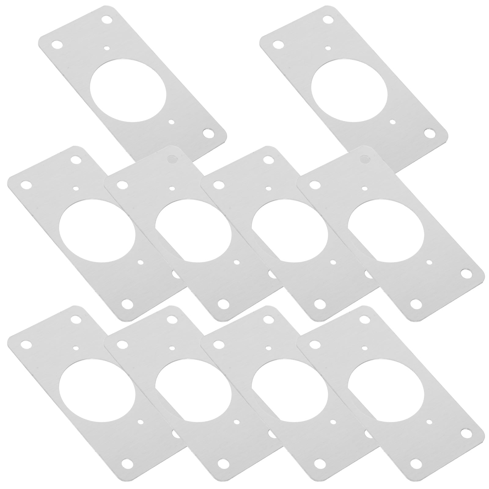 1 Set Cabinet Door Hinges Repair Kit with Bracket Mend Plates for Wood ...