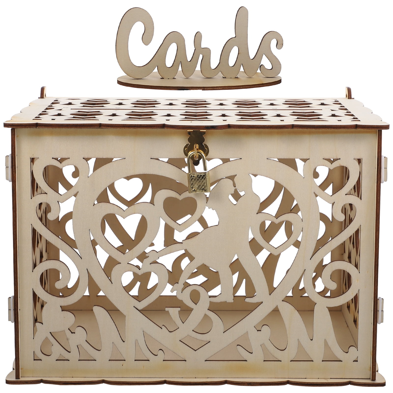 KALLORY 1Pcs Wedding Card Holder Box Handmade Small Card Case for ...