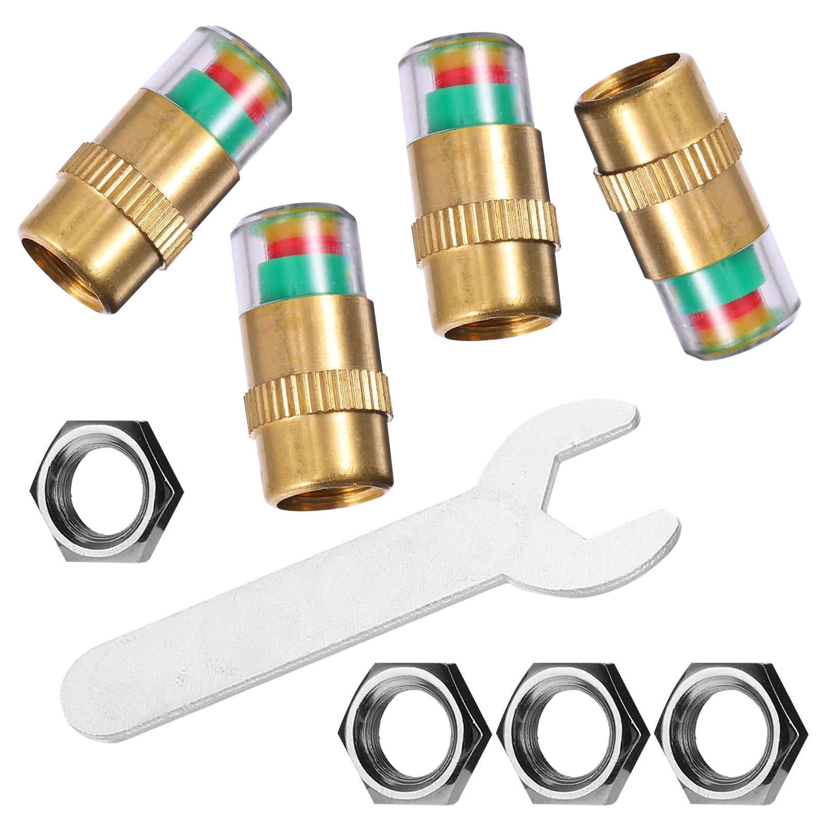 unbranded Car Tire Pressure Caps Warning Device Valve Stem Wheel ...