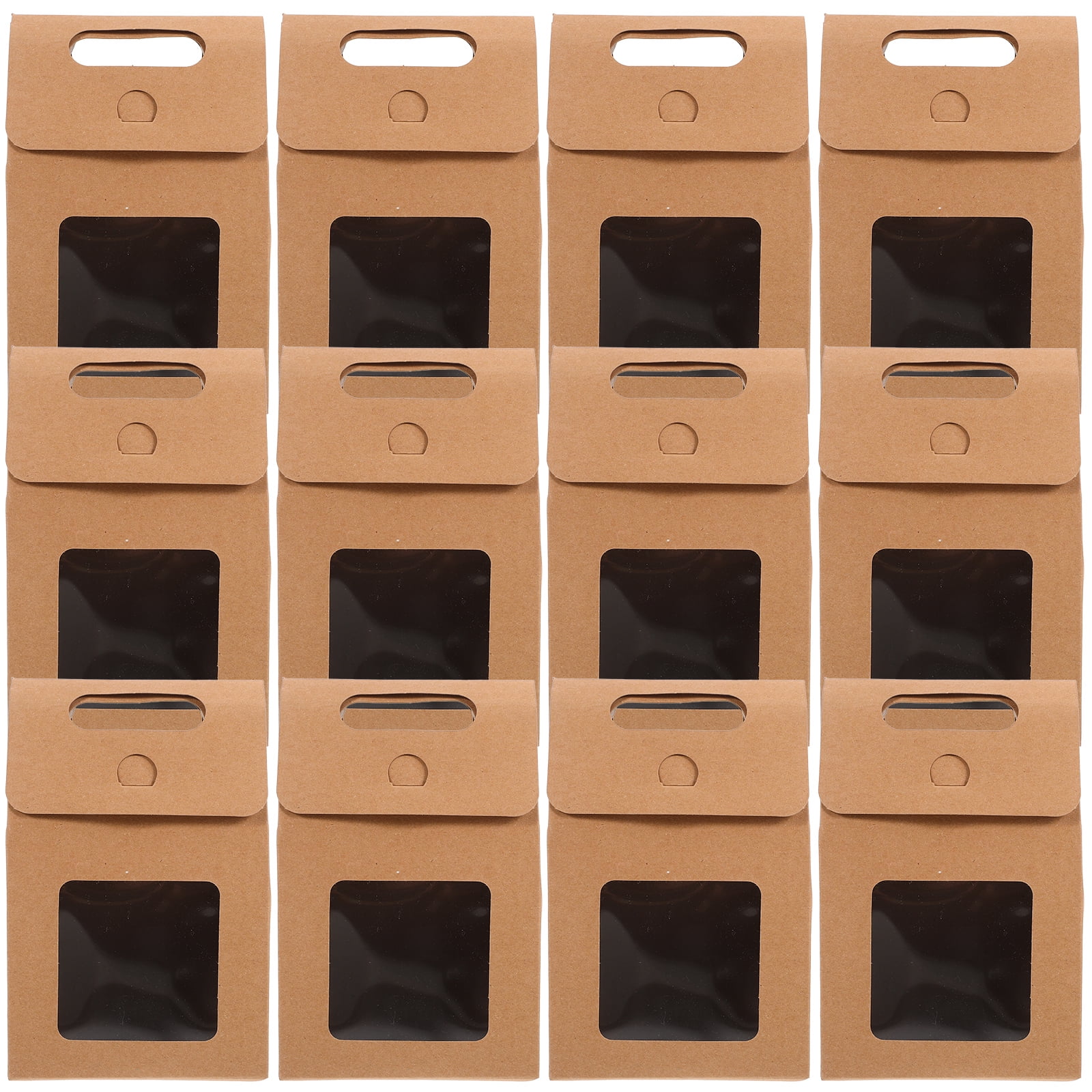 unbranded Cardboard Boxes with Handles Goodie Box with Handles Kraft ...