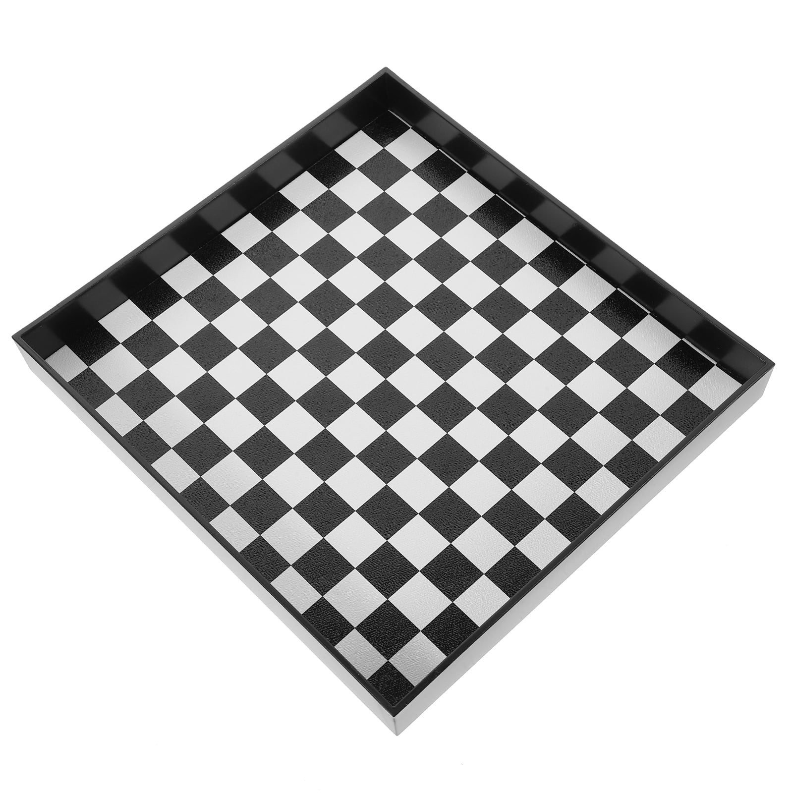 unbranded Checkered Tray Checkers Four Simple Black and White Grid ...