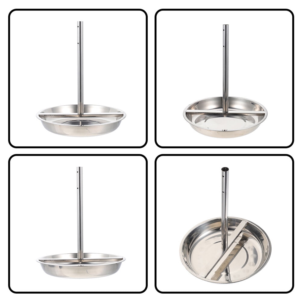 OUNONA Stainless Steel Roasting Grilling Fat Dripping Vertical Rack ...