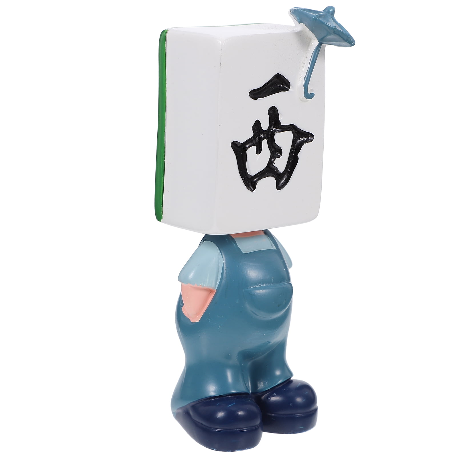 unbranded Chinese Mahjong Figure Statue Resin Detailed Carving Chinese ...