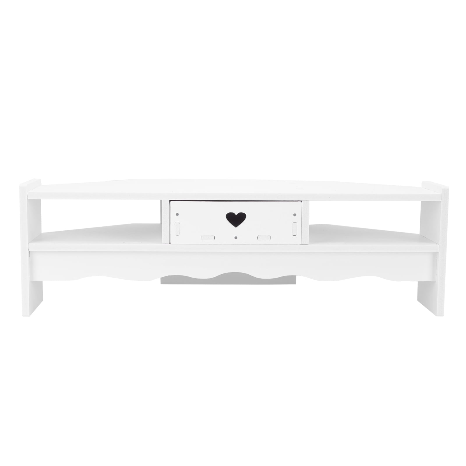 unbranded Clear Computer Heightened Shelf Monitor Stand with Drawer ...