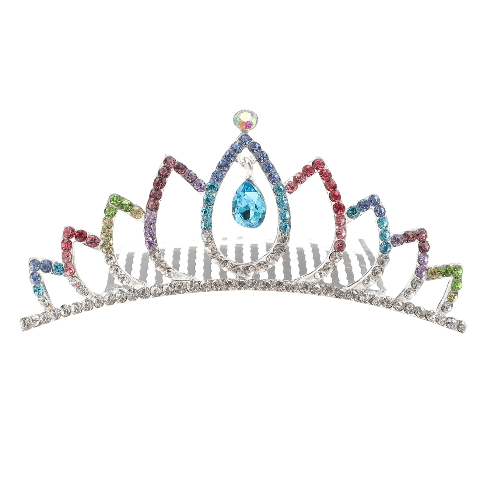 unbranded Colored Rhinestone Crown Wedding Decor Decoration Bride Child ...