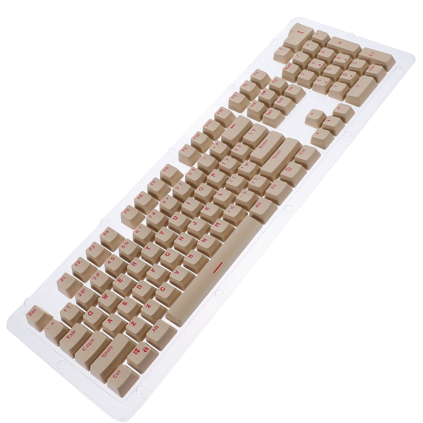 WHAMVOX Beige Dual Color Design Mechanical Keyboard Key Caps ABS ...