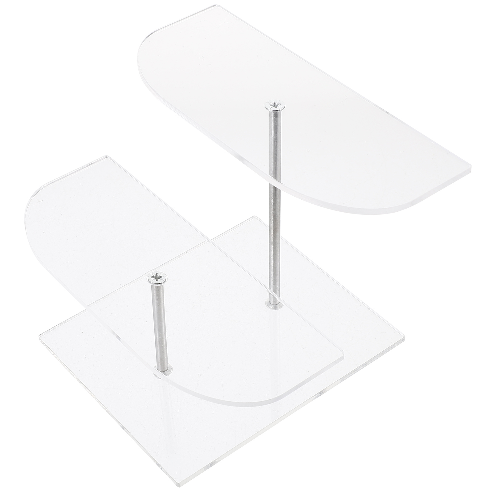 unbranded Computer Stand Transparent Double Layer Display Rack ...