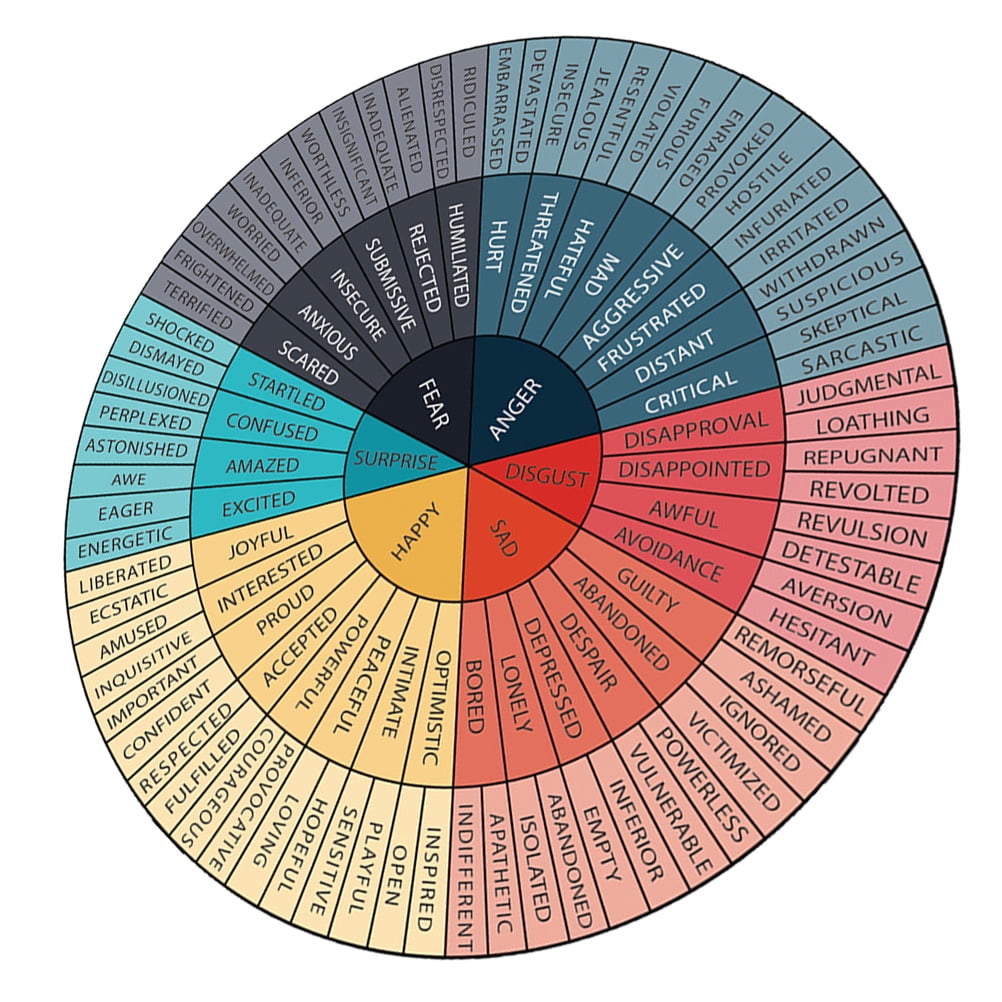 unbranded Coping Skills Wheel Laptop Emotions Paper Chart Decal Work ...