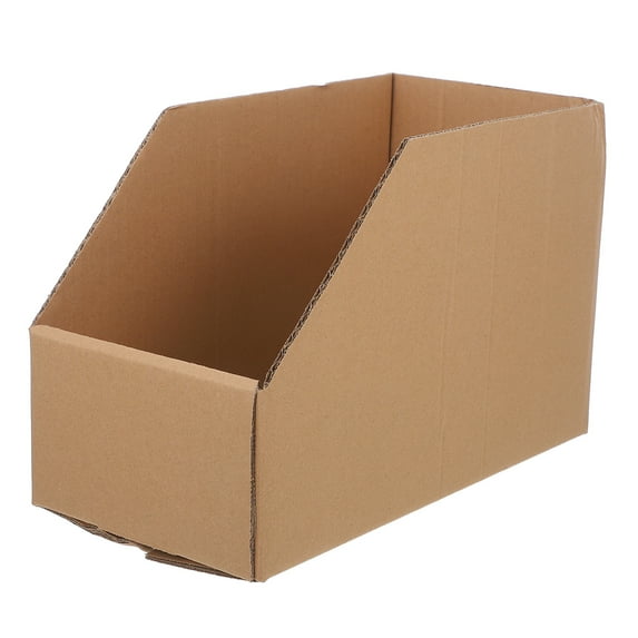 unbranded Corrugated Paper Storage Basket Stackable Shelves Desktop ...