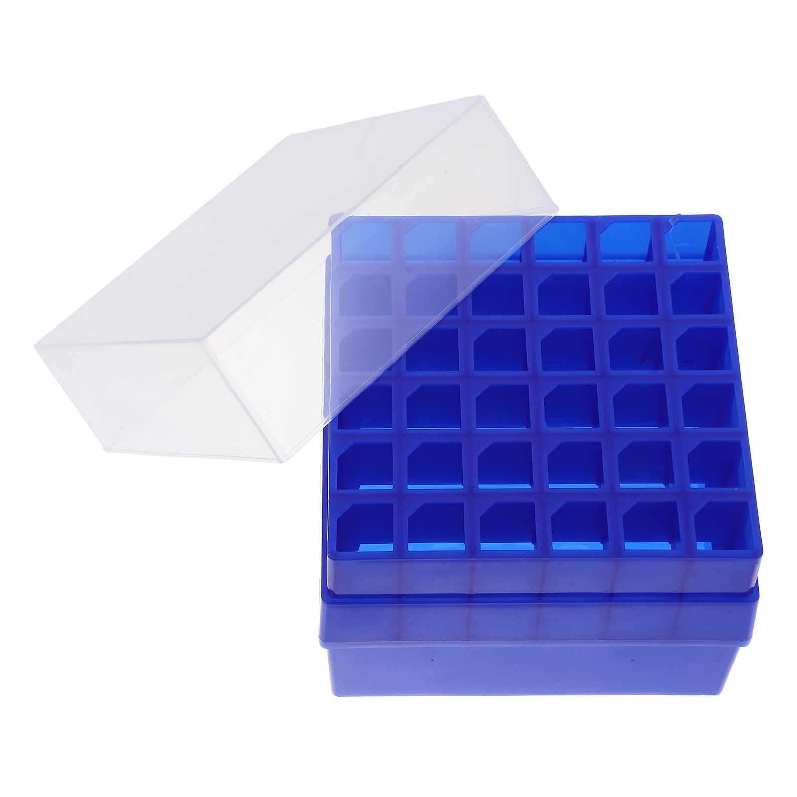 Blue Plastic Cryogenic Storage Box for Laboratory Use with 36 Slots ...