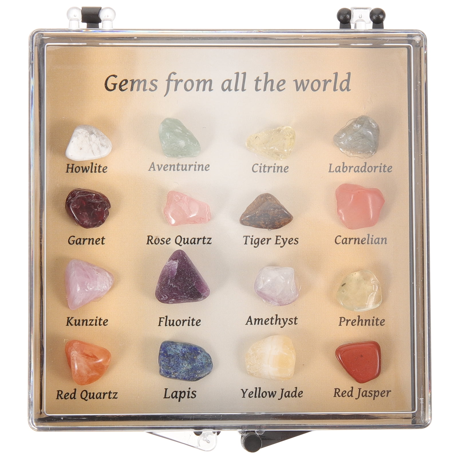 FRCOLOR Crystal Stone Decor Assorted Color Plastic and Crystal Material Perfect for Teaching ...