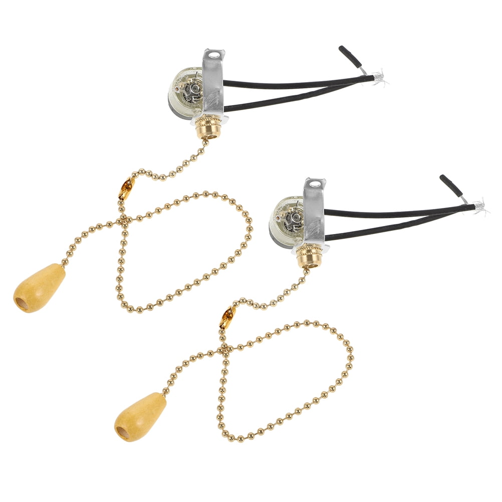 unbranded DIY Pull Chain Switch Ceiling Fan and Light Fixture 2pcs ...
