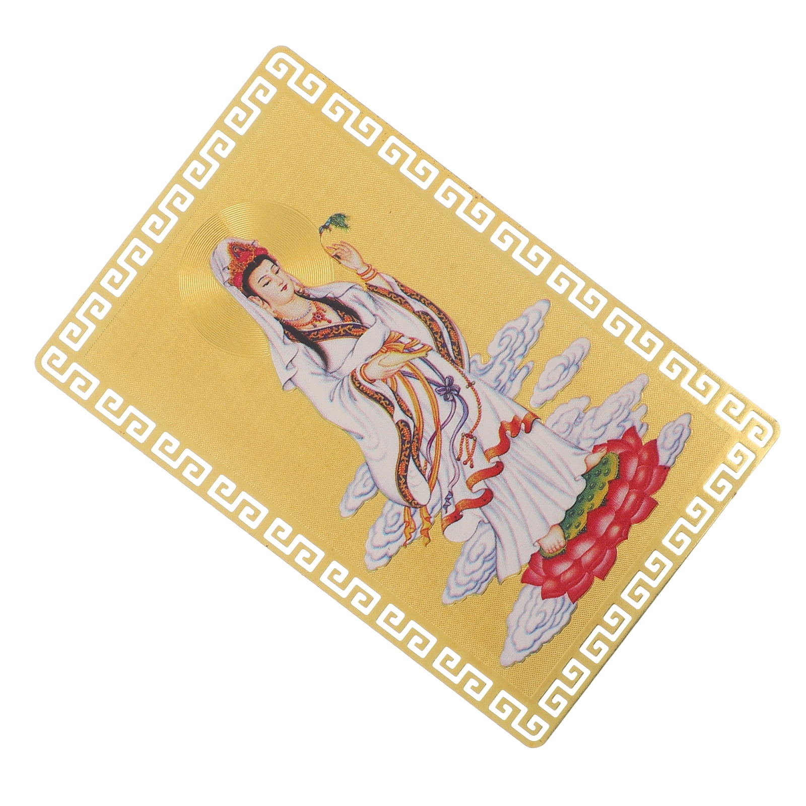 unbranded Delicate Chinese Amulet Card For Wealth Good Luck Metal ...