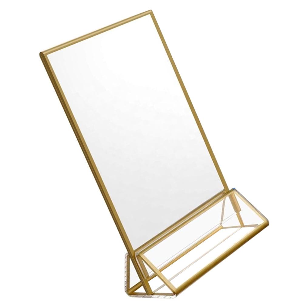 unbranded Desk Card Clear Tabletop Menu Sign Menus Display Rack Photo ...